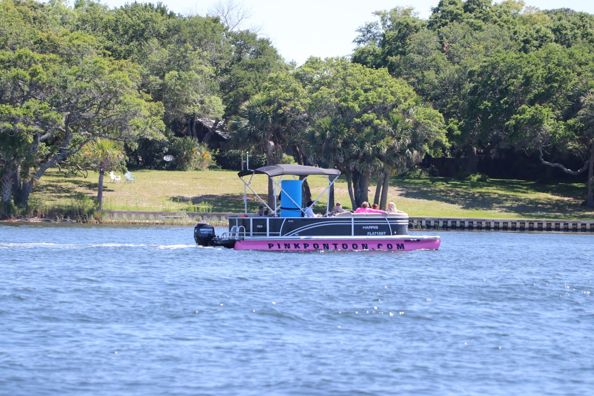 Destin Pontoon Boat Rentals | Jennie Lou’s Pink Pontoon