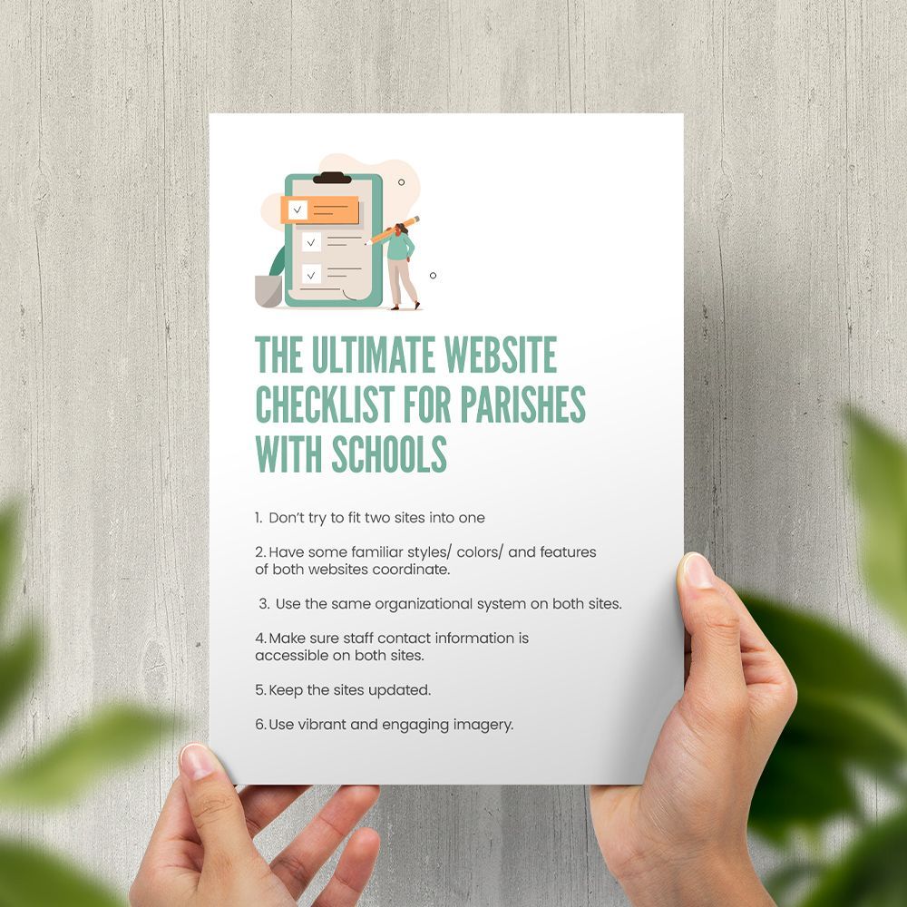The Ultimate Website Checklist for Parishes with Schools