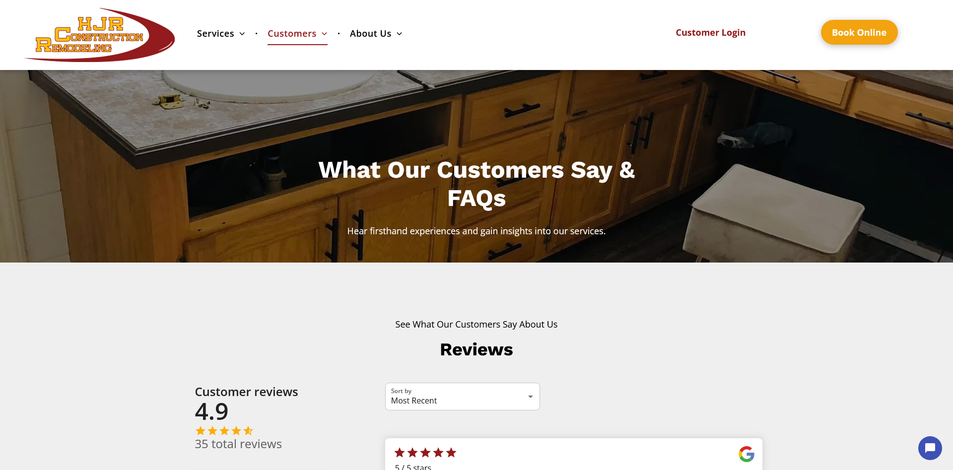 Customers | Dardanelle | HJR Construction & Remodeling