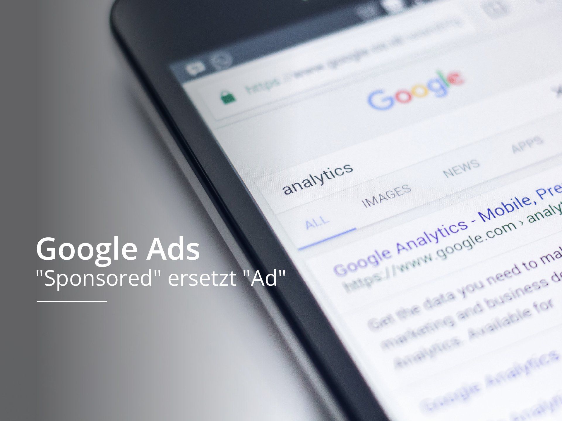 Google Ads Anzeigen «sponsored» markiert | netpulse AG