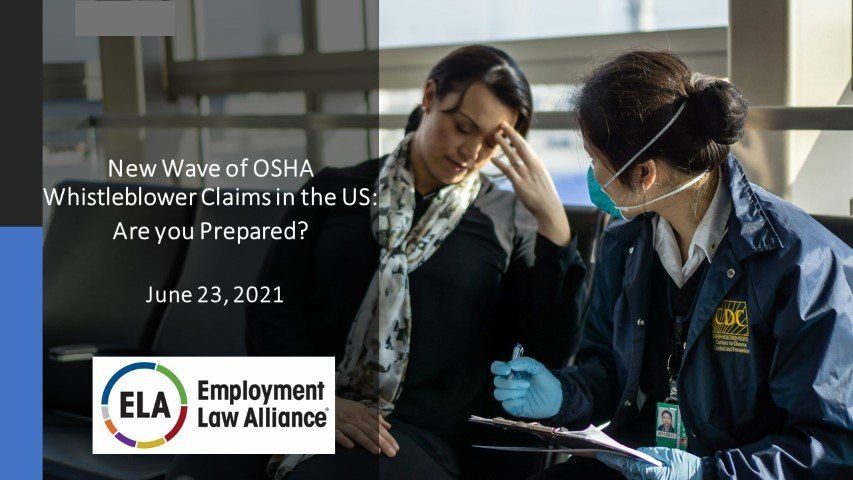 New Wave of OSHA Whistleblower Claims in the US: Are you Prepared?