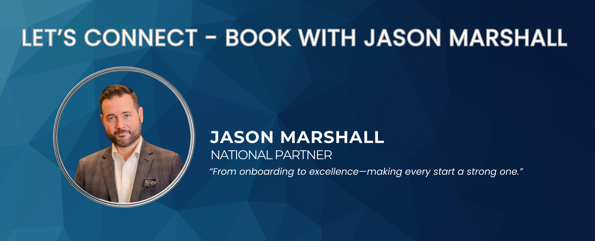 Let's Connect - Book with Jason