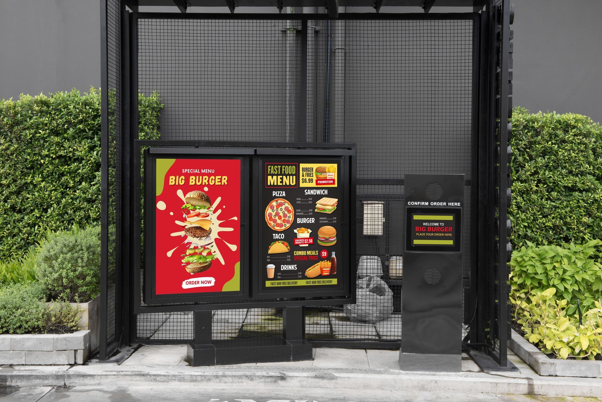 "GO" Portable Digital Menu Boards for Food Trucks | Sun Vision Display