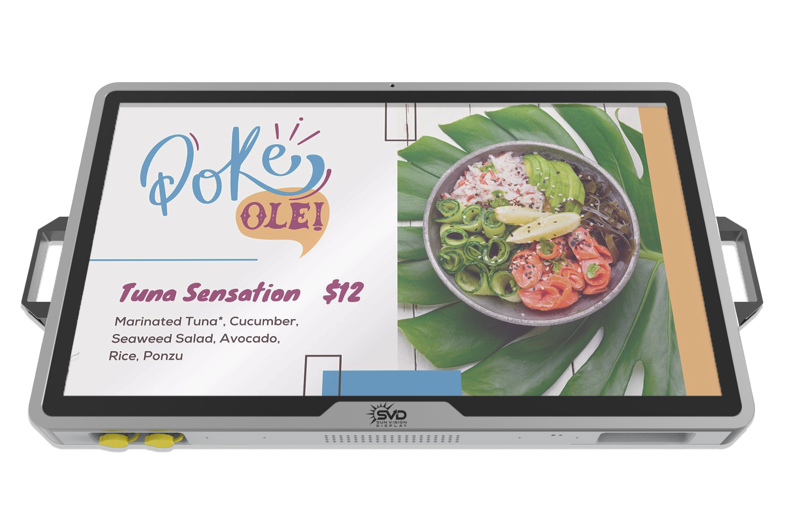 "GO" Portable Digital Menu Boards for Food Trucks | Sun Vision Display