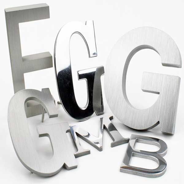 Cast Metal Letters & Logos