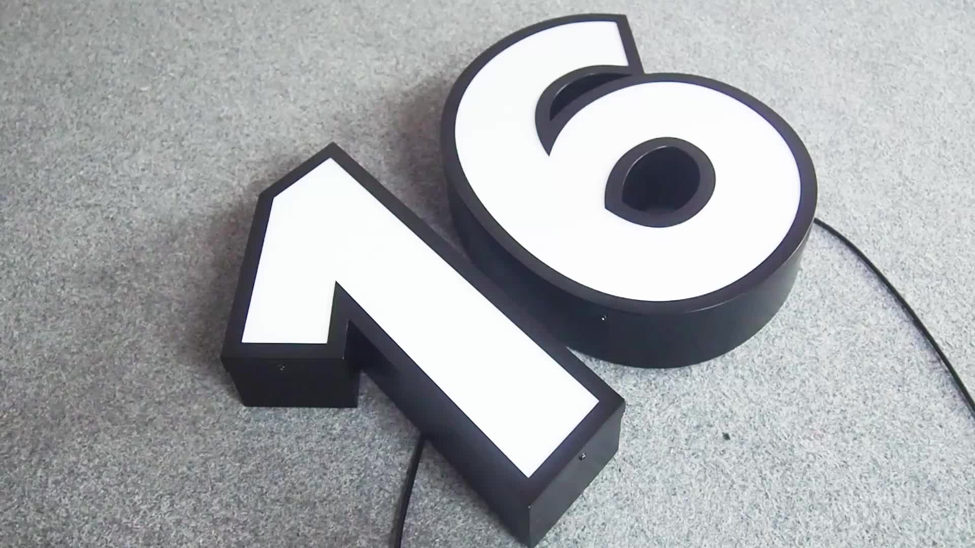 Order Face Lit Aluminum LED Letters | LED Aluminum Letters | Signs In A ...