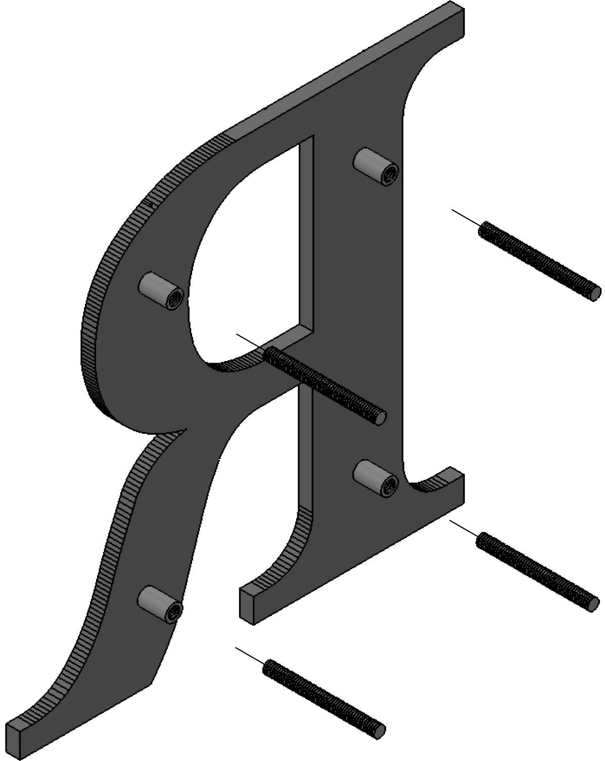 Flat Cut Metal Letters, Numbers, & Logos | Metal Letters | Signs In A ...