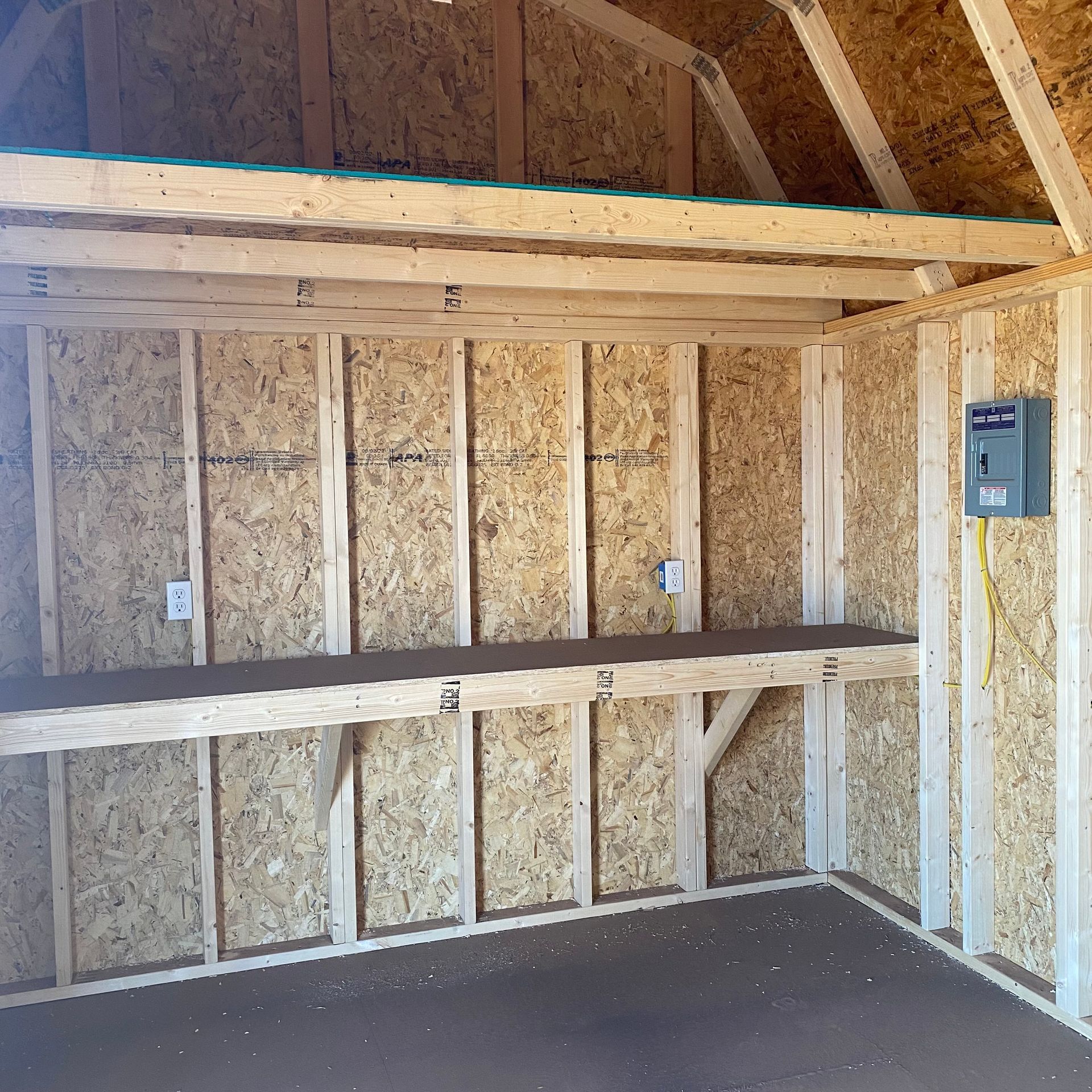 Derksen 10x16 Lofted Barn With an Electrical Package