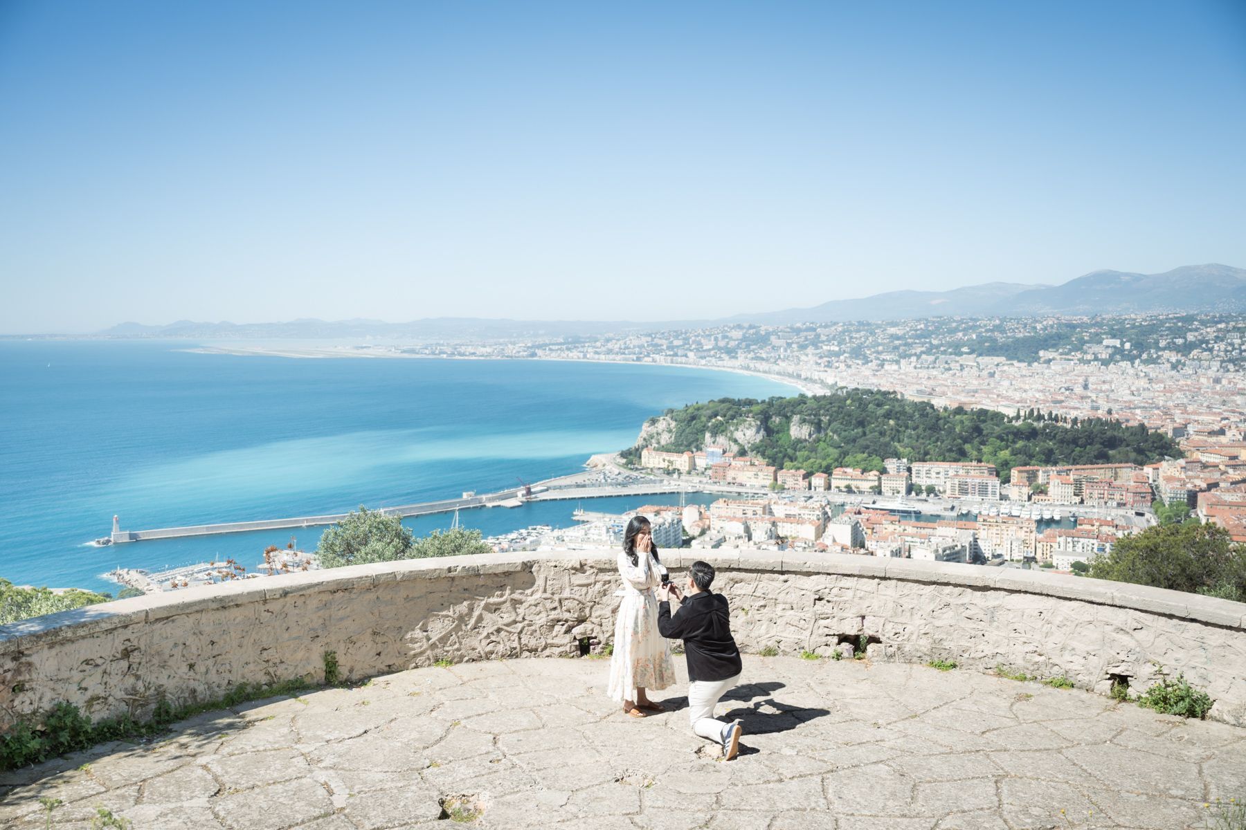 Proposal Photography on Mont Boron in Nice