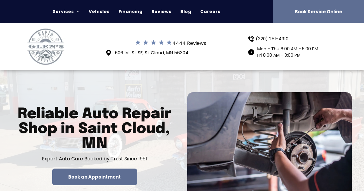 Auto Repair in Saint Cloud, MN | Glen’s Rapid Repair