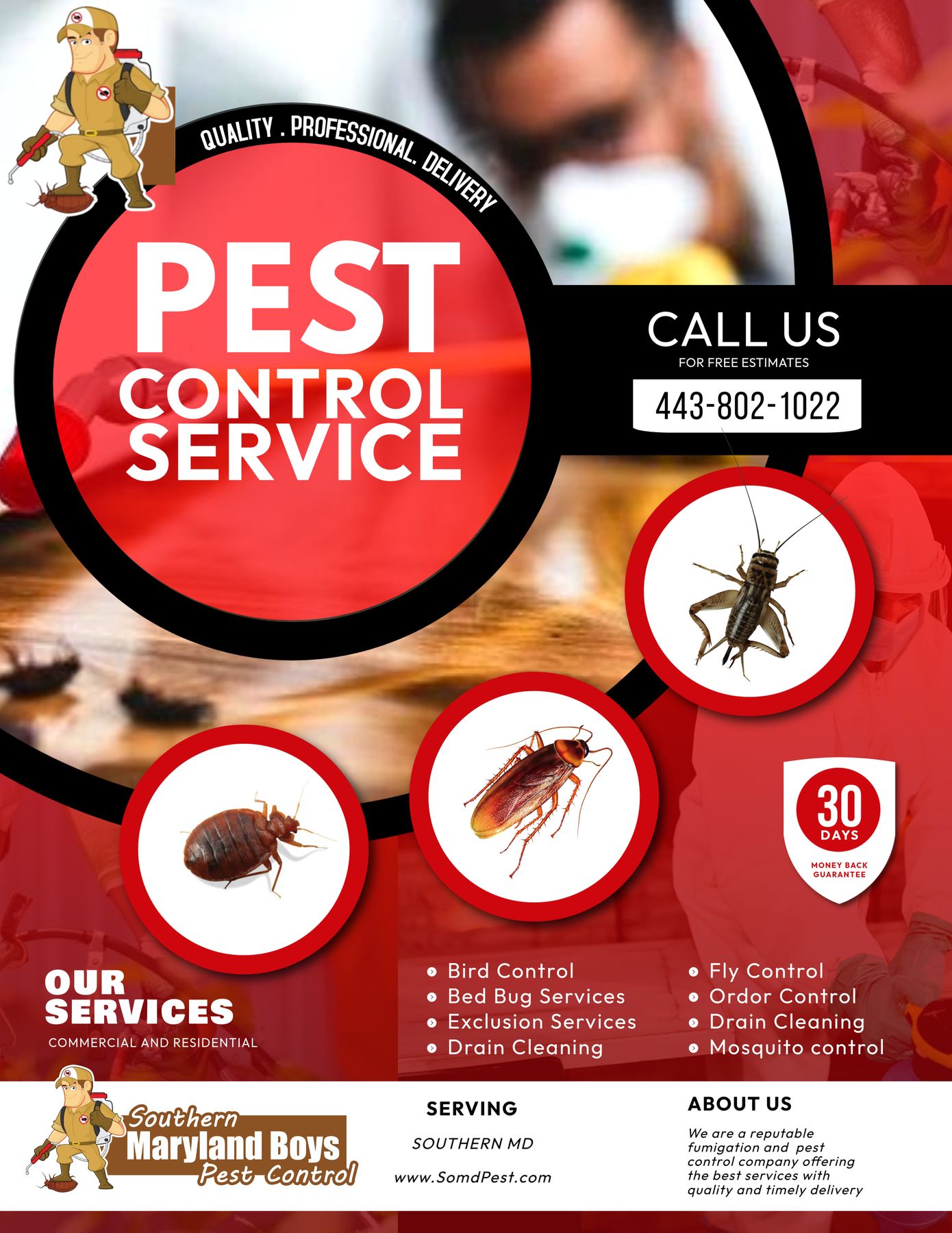 Contact Southern MD Boys Pest Control | Southern MD