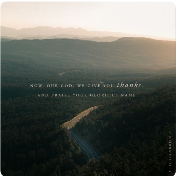 Now, Our God, We Give You Thanks And Praise Your Glorious Name