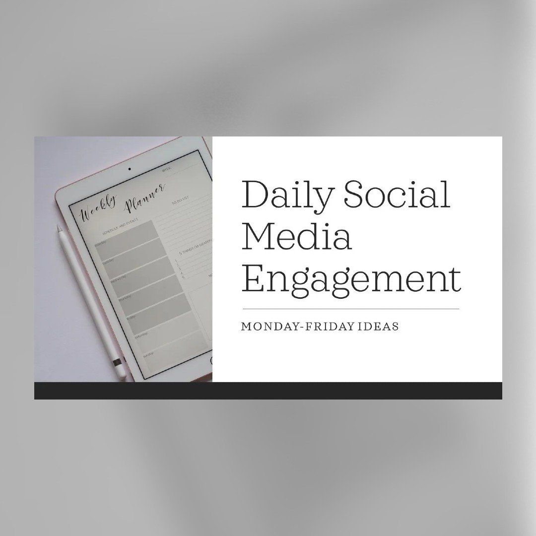 Improve your Social Media Engagement: What to Post by the Day of the Week