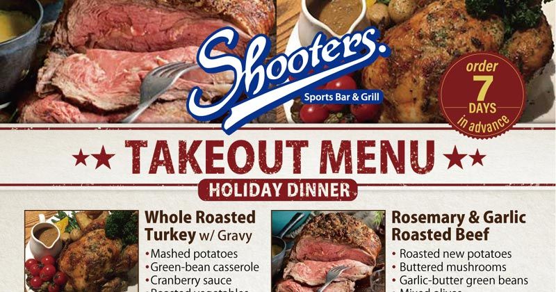 Complete Roast Dinners - Takeout Menu