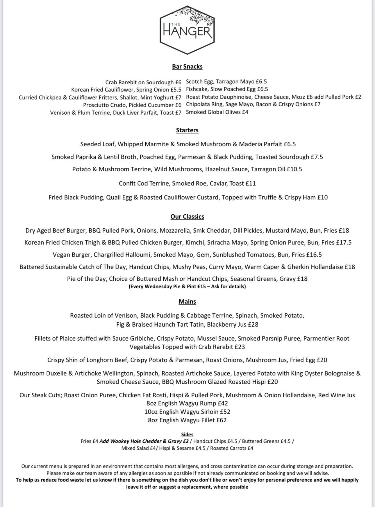 The Hanger Free House - Country Pub & Restaurant Hampshire