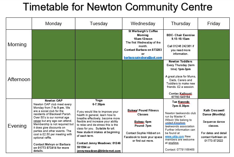 Blackwell Parish Council - Book a Community Centre