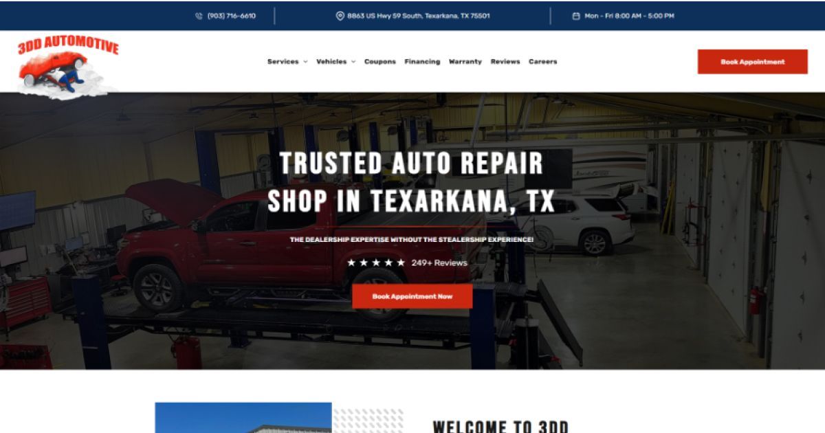 3DD Automotive - Top Auto Repair Shop in Texarkana, TX