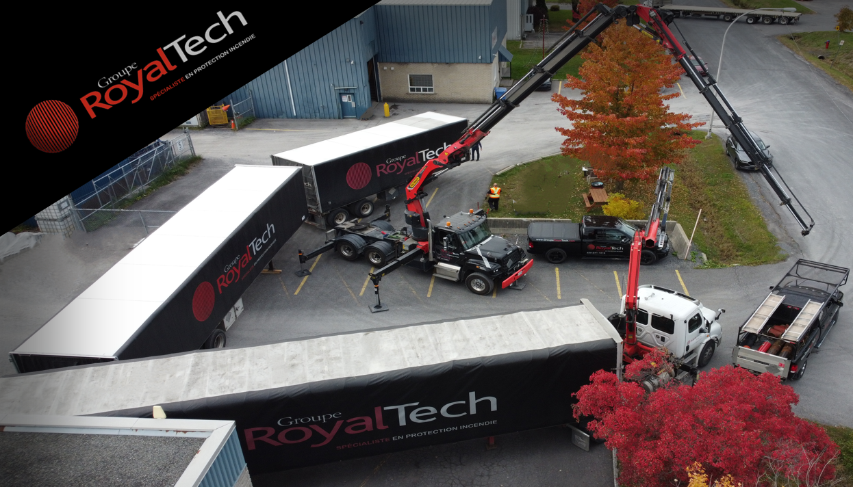 Camion grue avec opérateur Grand Montréal | Groupe ROYALTECH