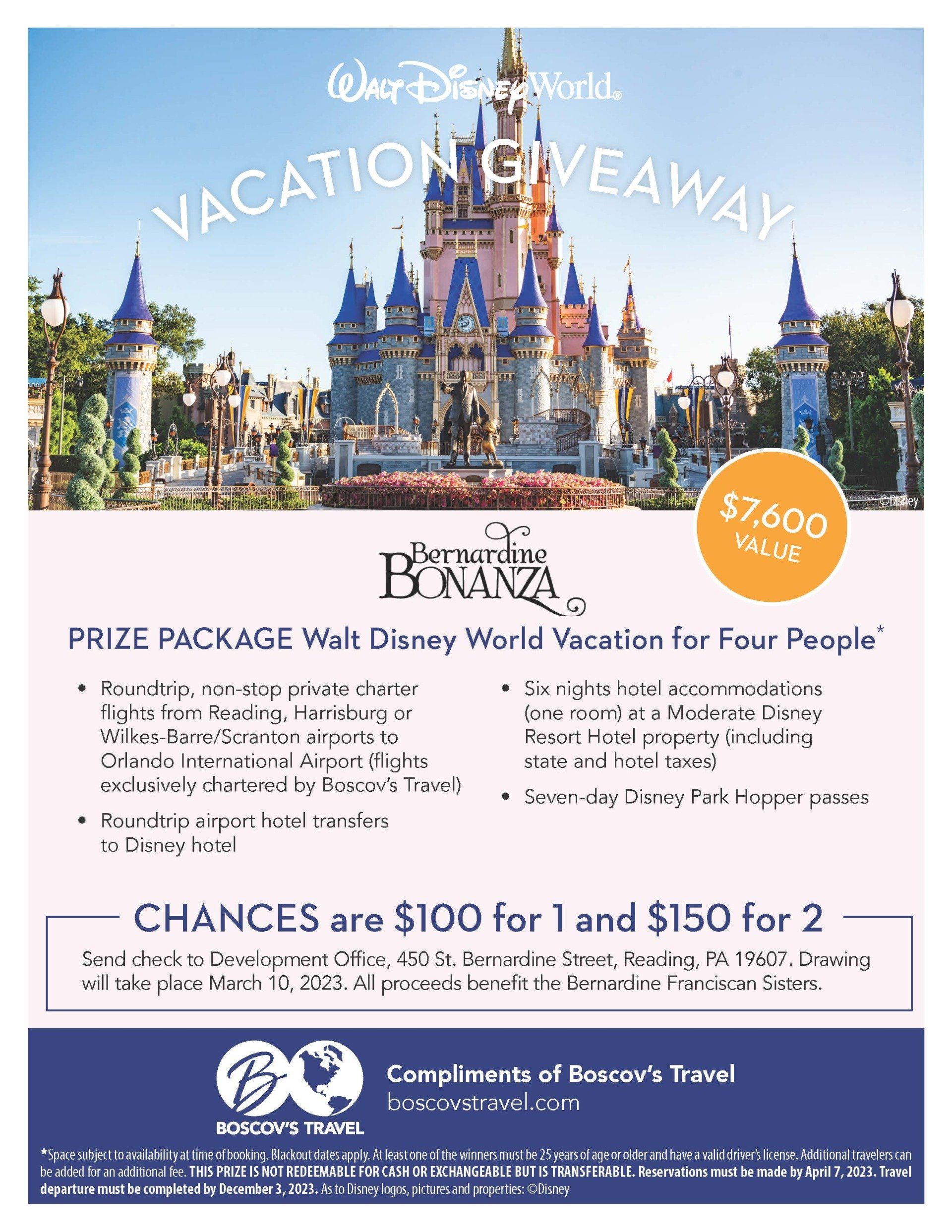 Disney Vacation Raffle