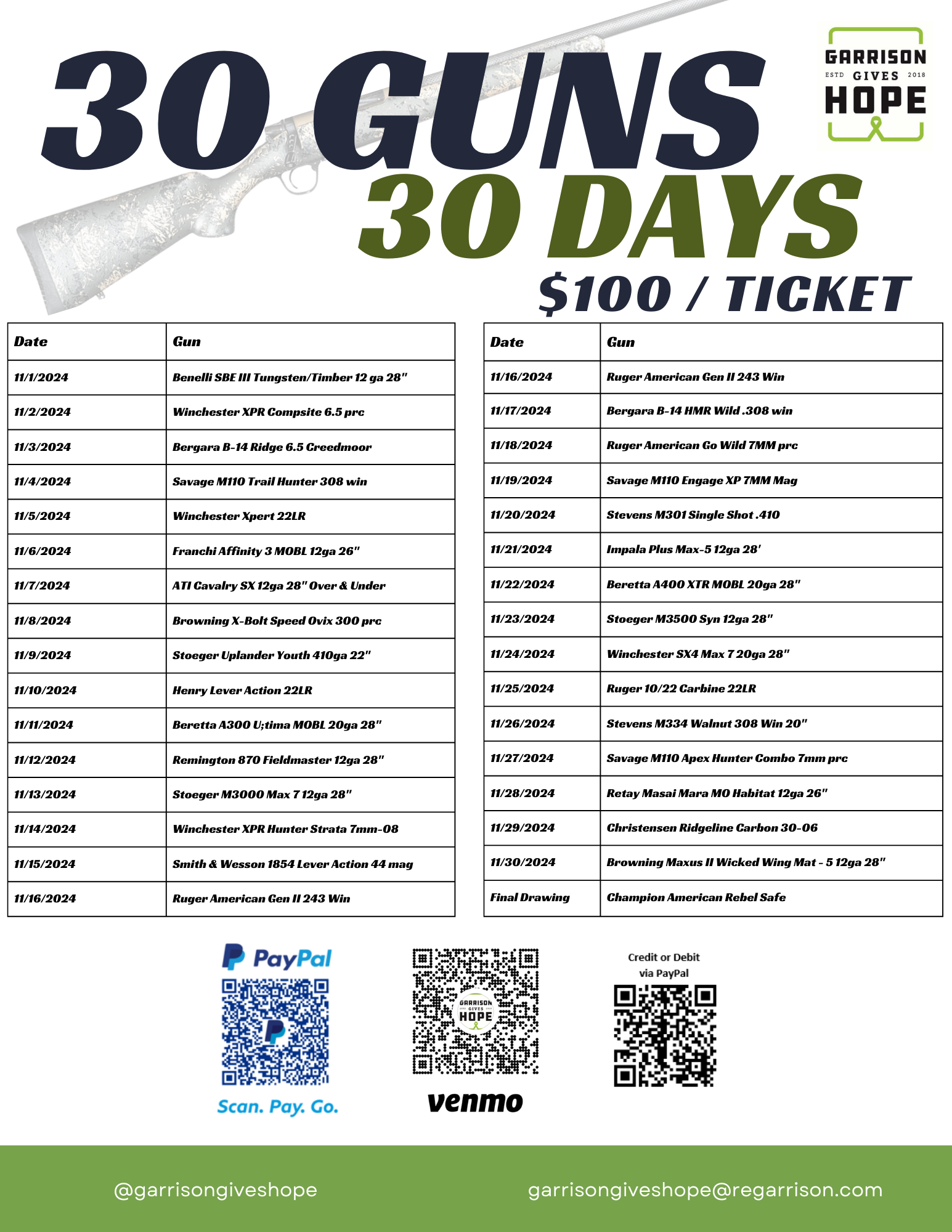 Garrison Gives Hope Form