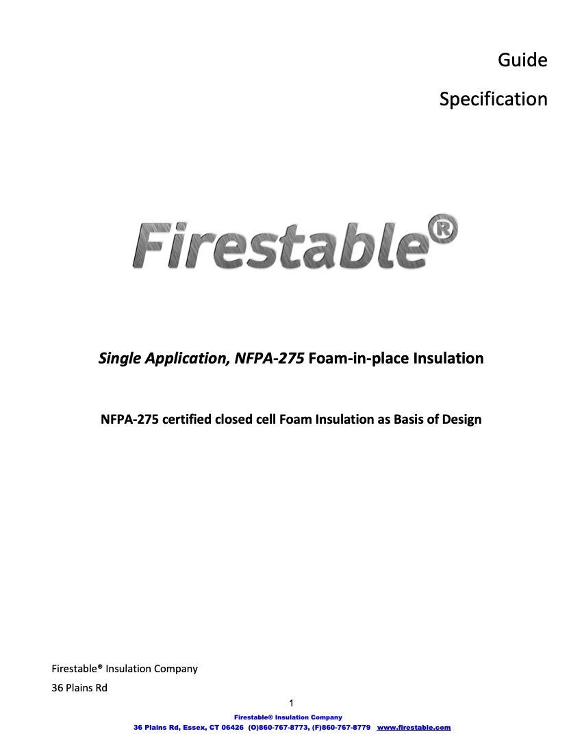FS2.0 Guide Specification