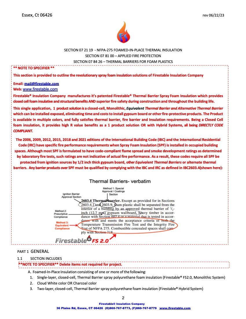 FS2.0 Guide Specification