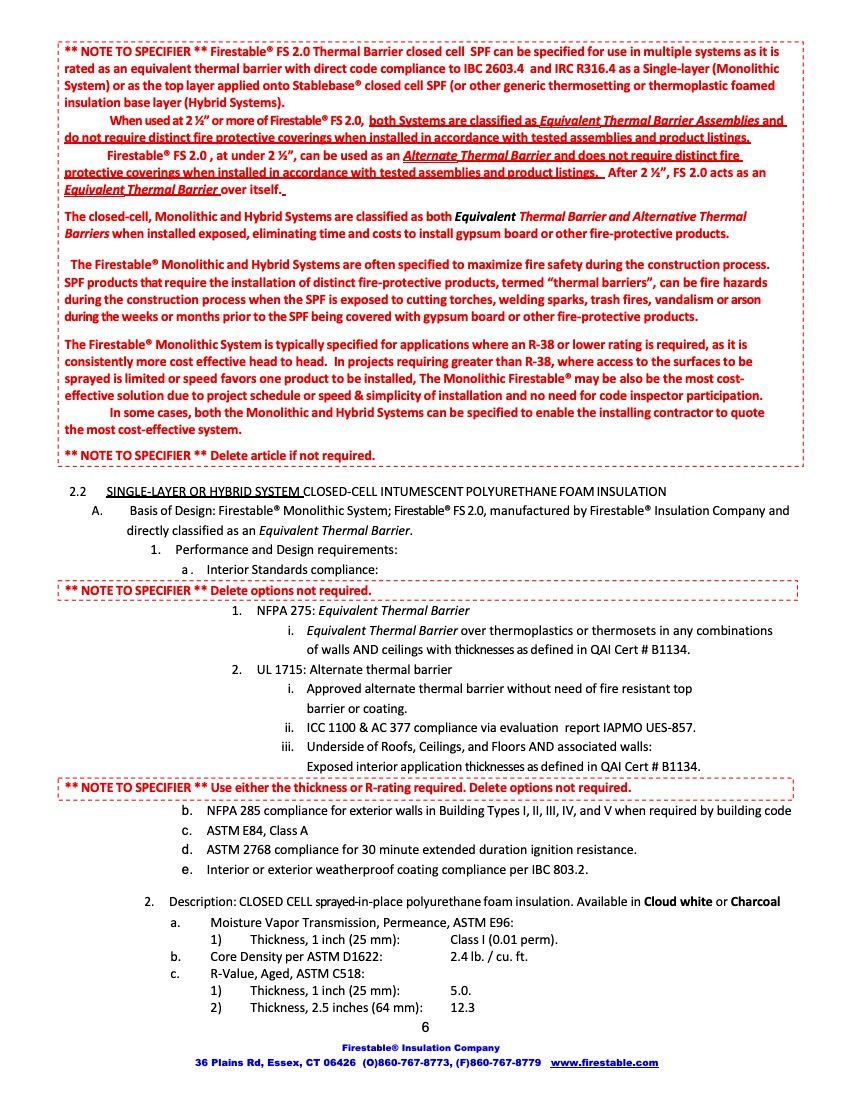 FS2.0 Guide Specification