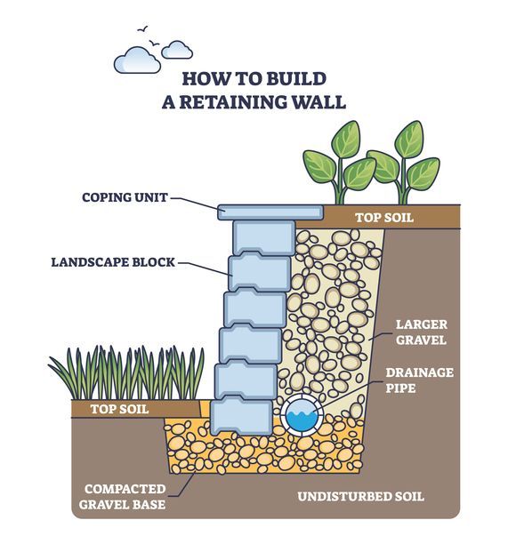 Diy Retaining Wall Drainage