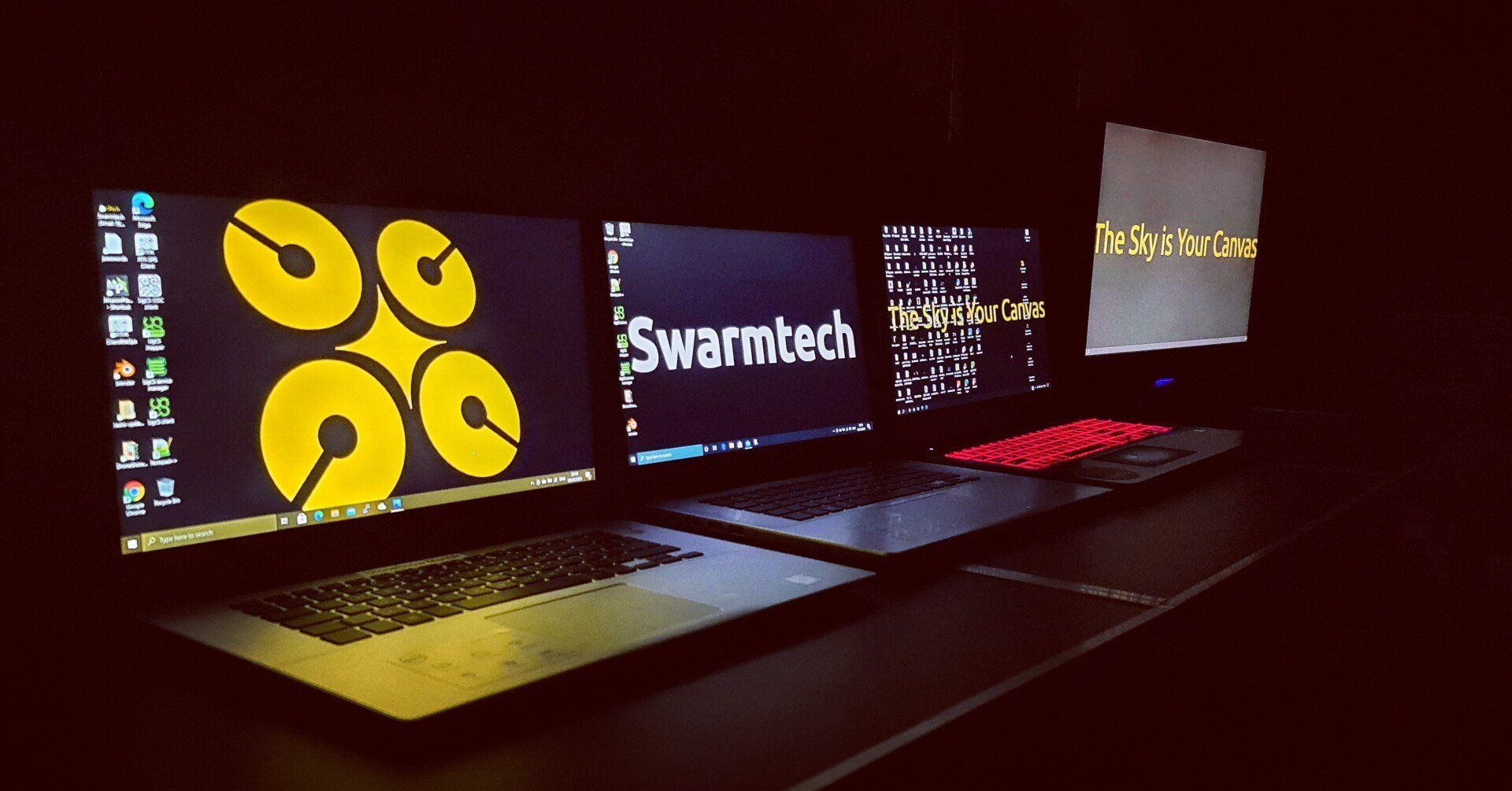 Swarmtech Drones LTD the U.K's Premiere Drone light show providers.