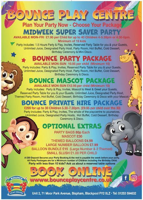 Bounce Play Centre | Indoor Playground | Blackpool