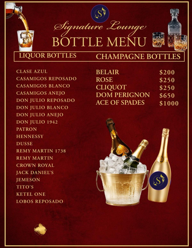 Vip Bottle Service Menu Bottle Service – Cuba Libre | Washington, DC