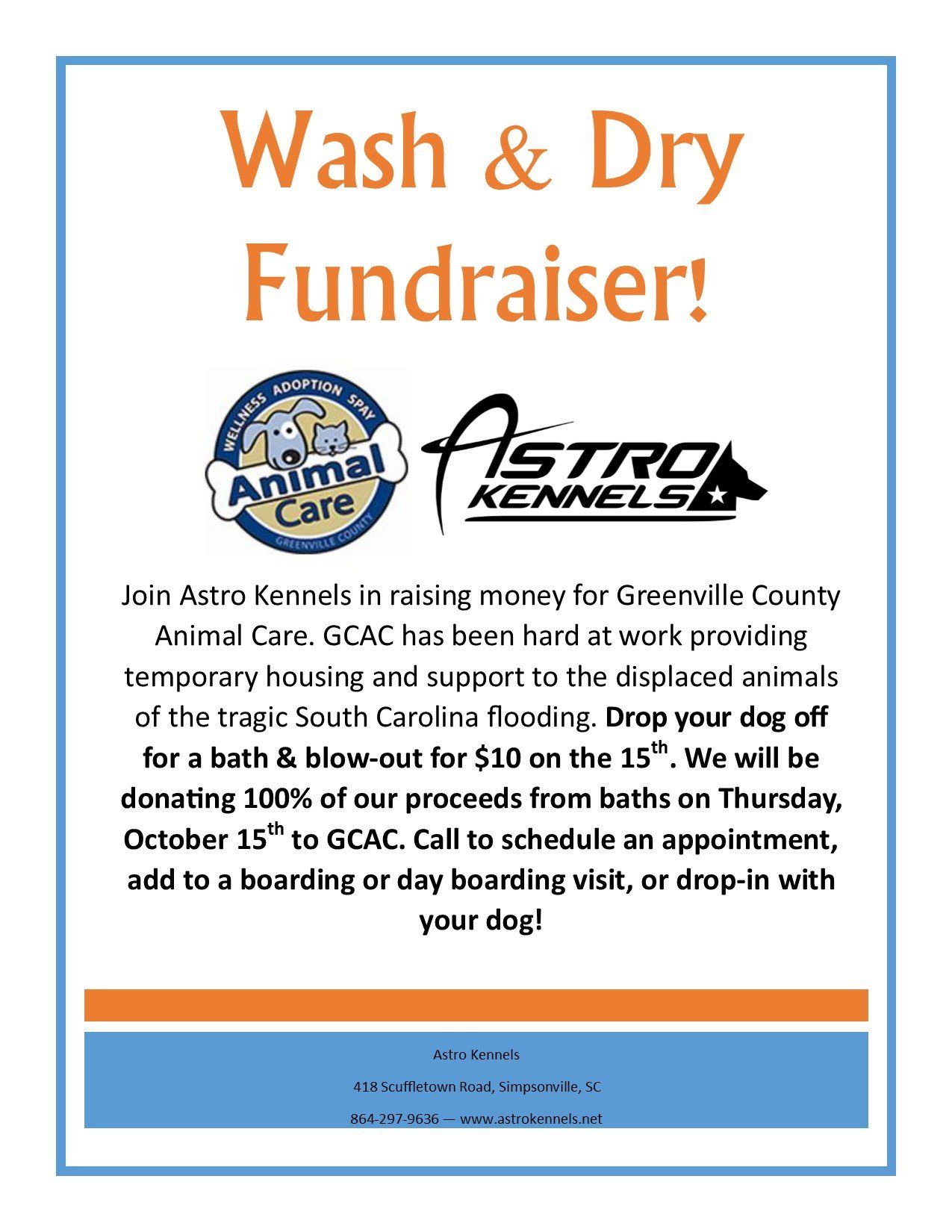 Wash & Dry Fundraiser! - 2016