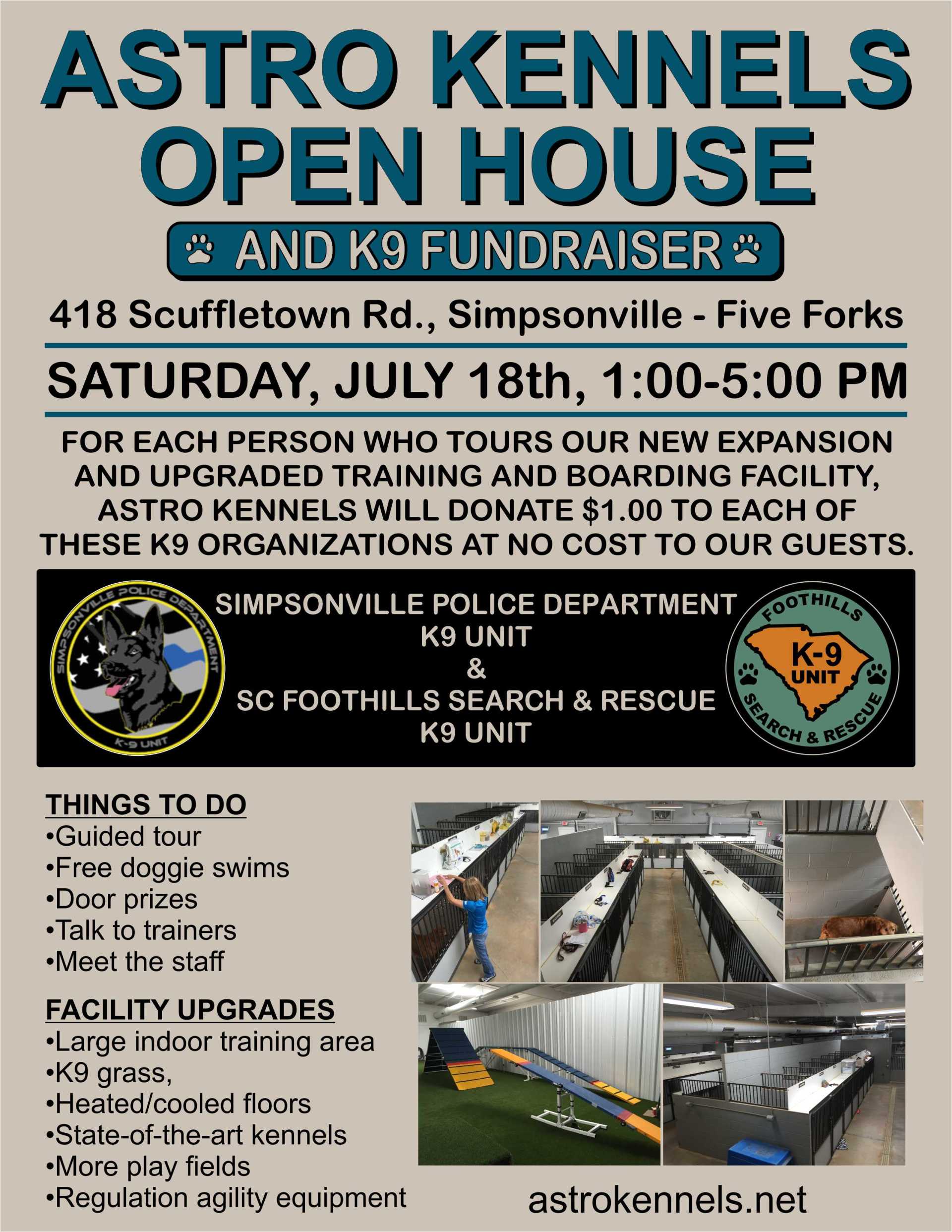 Astro Kennels Open House & K-9 Fundraiser