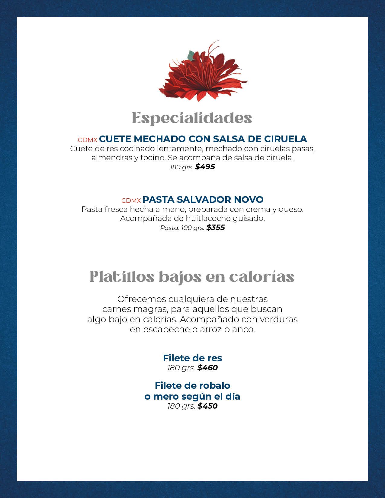 Azul Restaurante | Reserva | Compra en Línea