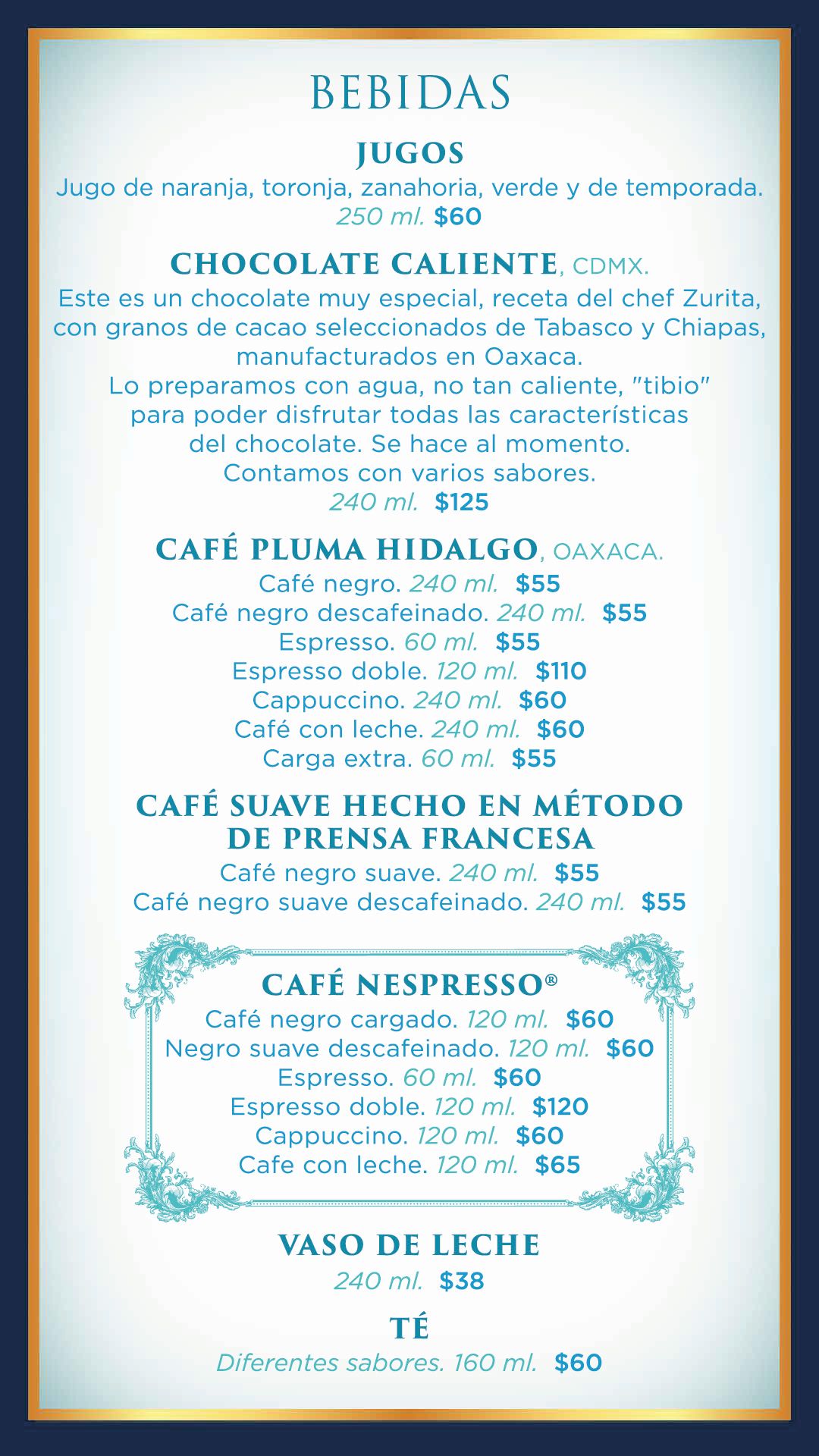 Azul Restaurante | Reserva | Compra en Línea