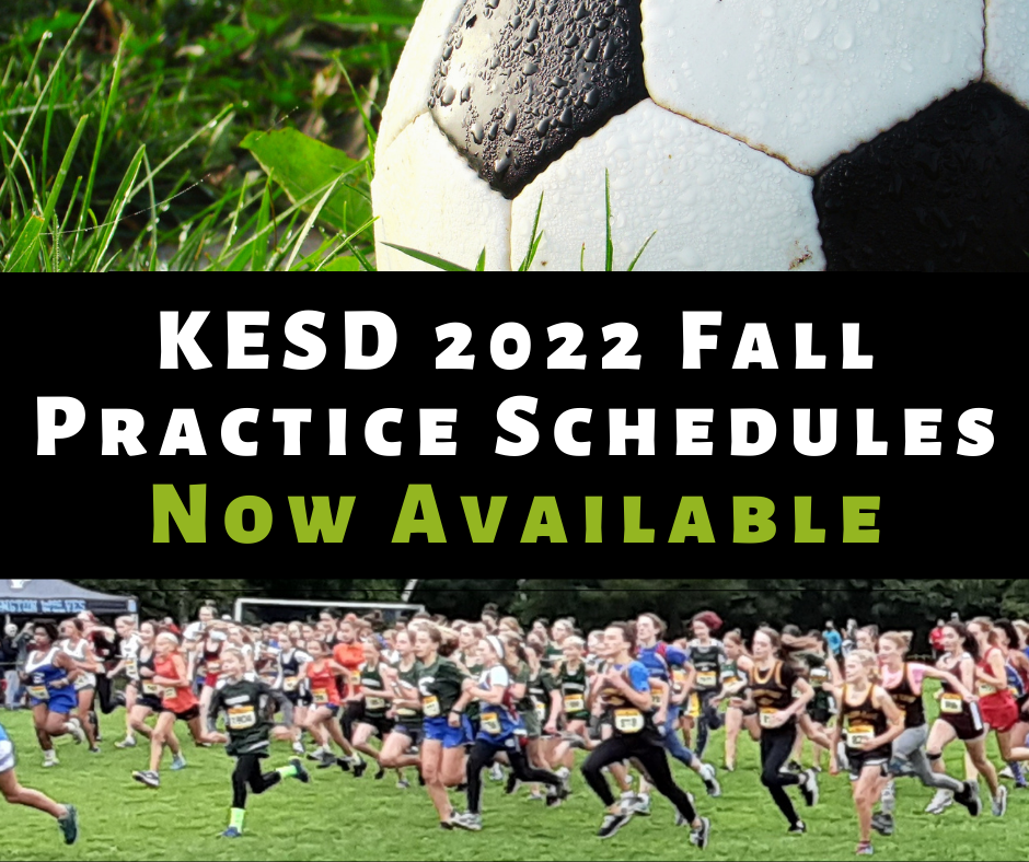 KESD 2022 FALL PRACTICE SCHEDULES AVAILABLE