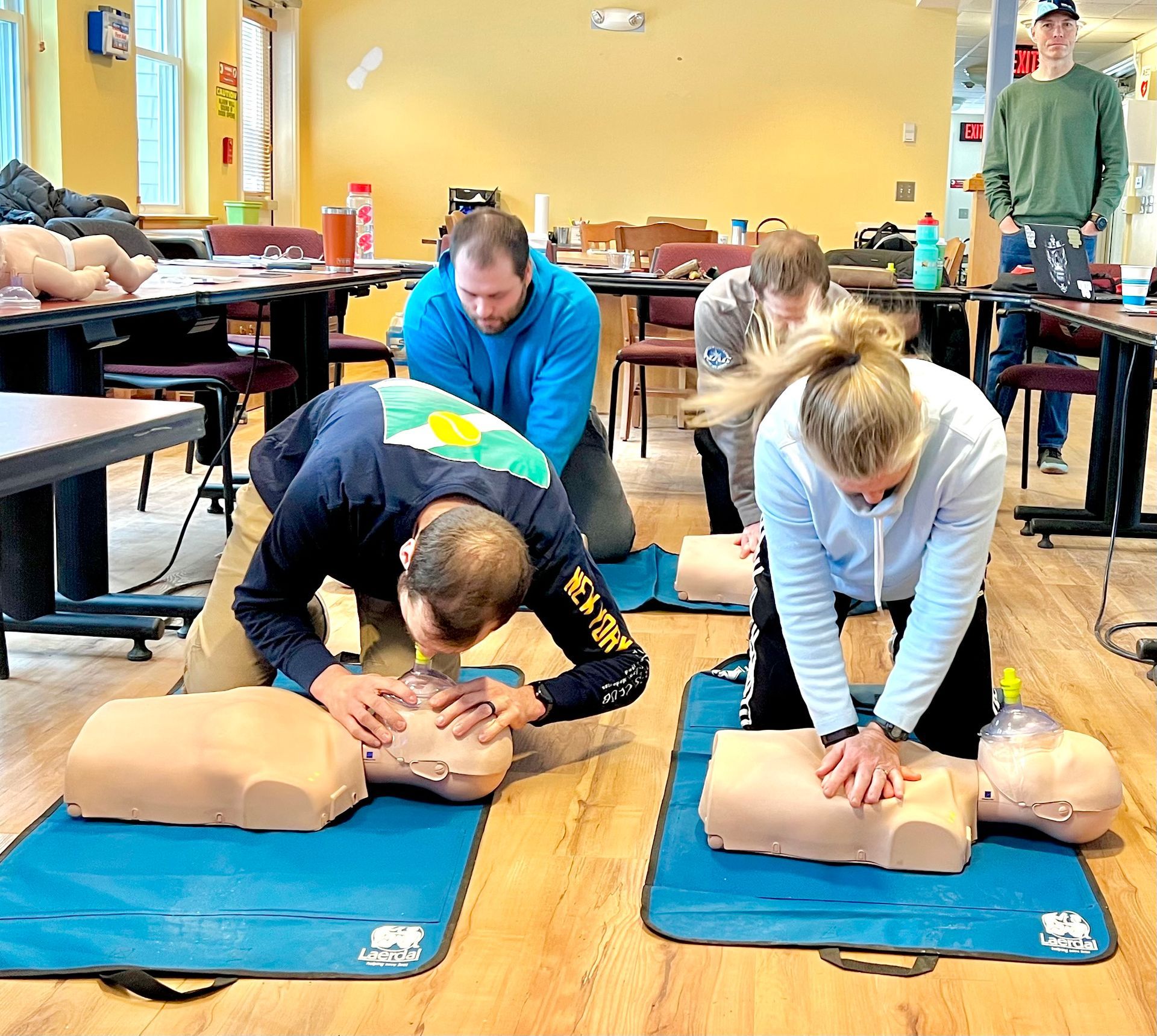 KESD PE Teachers Complete First Aid, CPR, and AED Training