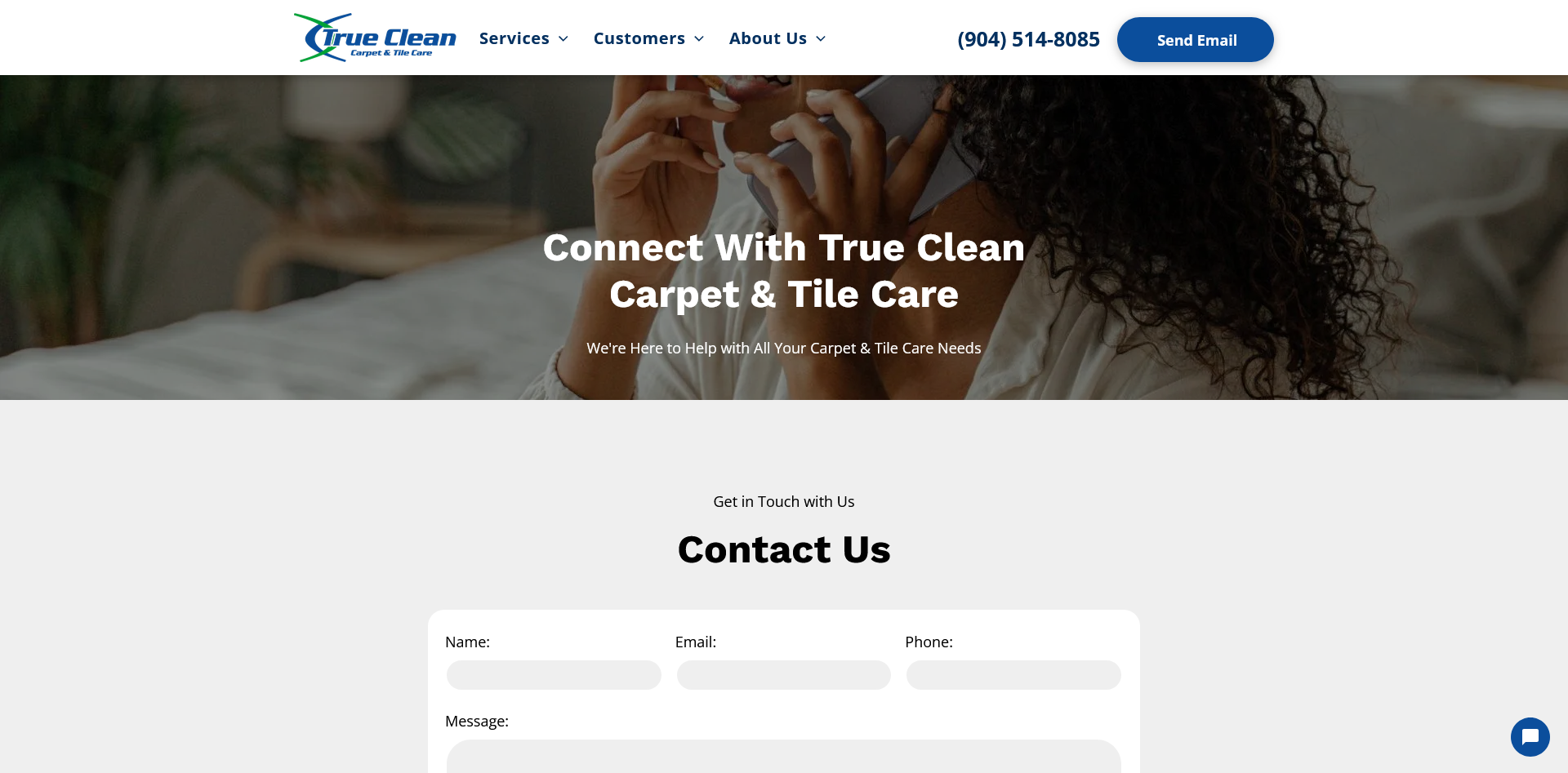 Get in Touch | True Clean Carpet And Tile Care