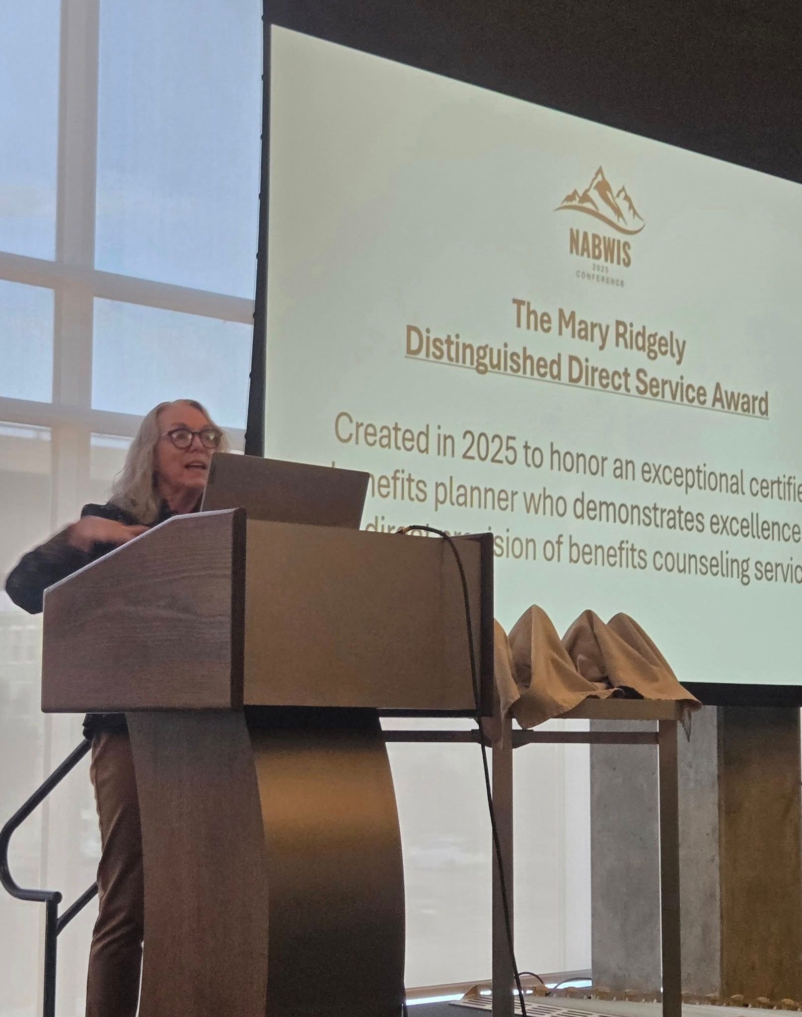 WCBDD employee honored with Distinguished Direct Service Award