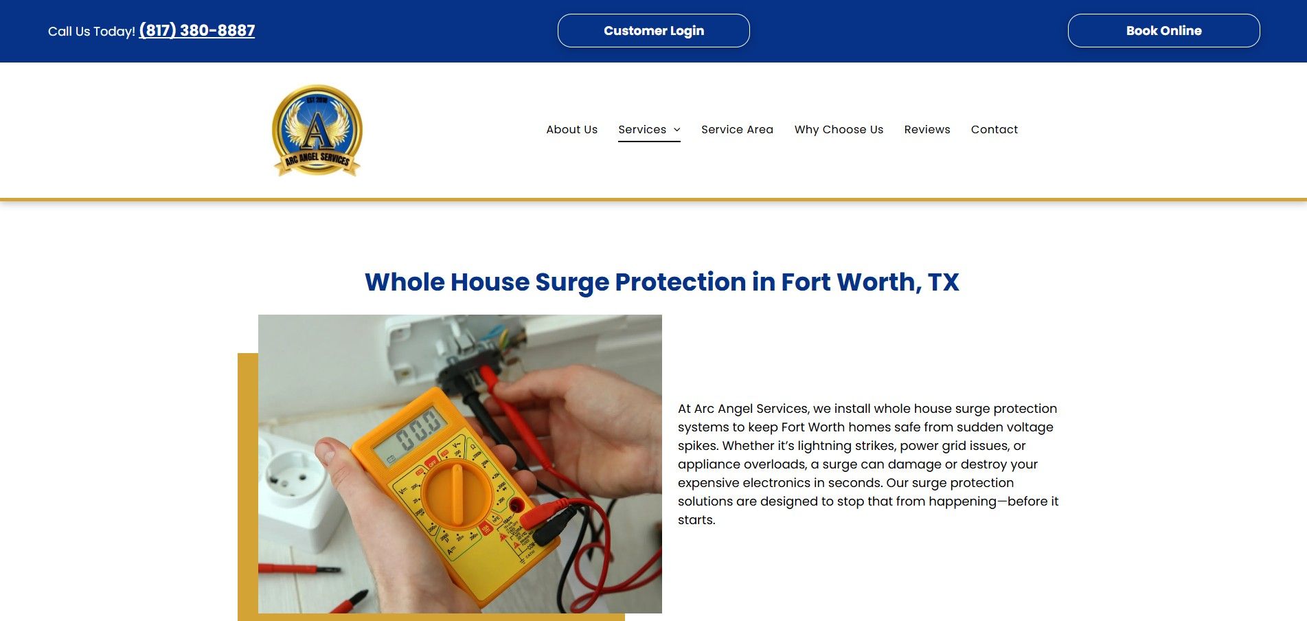 Total Surge Protection - Fort Worth, TX - Arc Angel