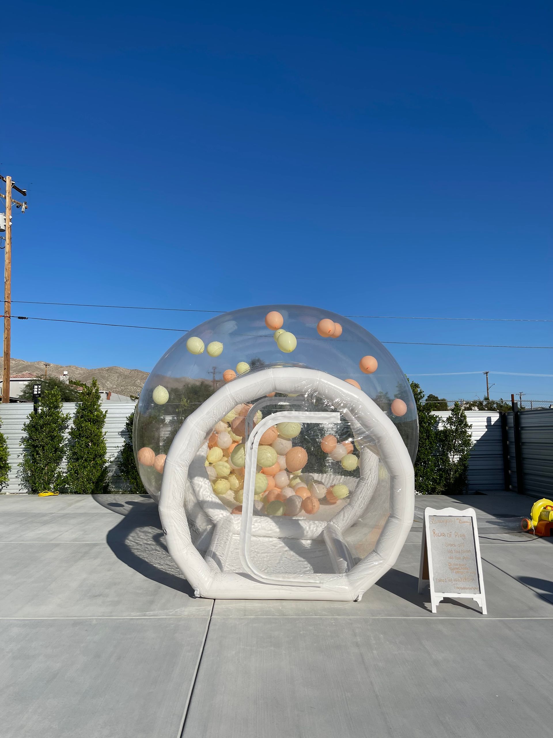 Bubble House | Tiny Toddler Soft Play | Palm Springs