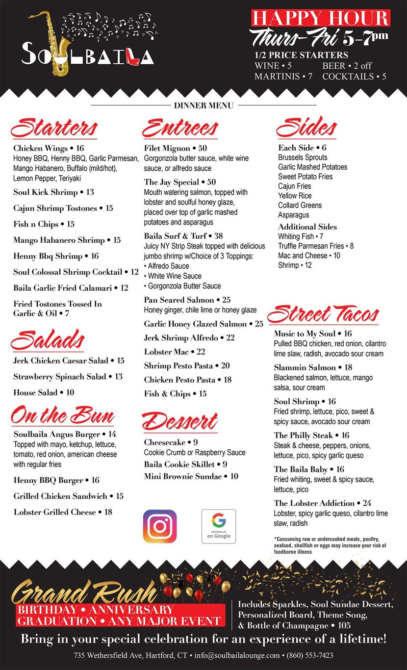 SOUL BAILA - 735 Wethersfield Ave, Hartford, CT