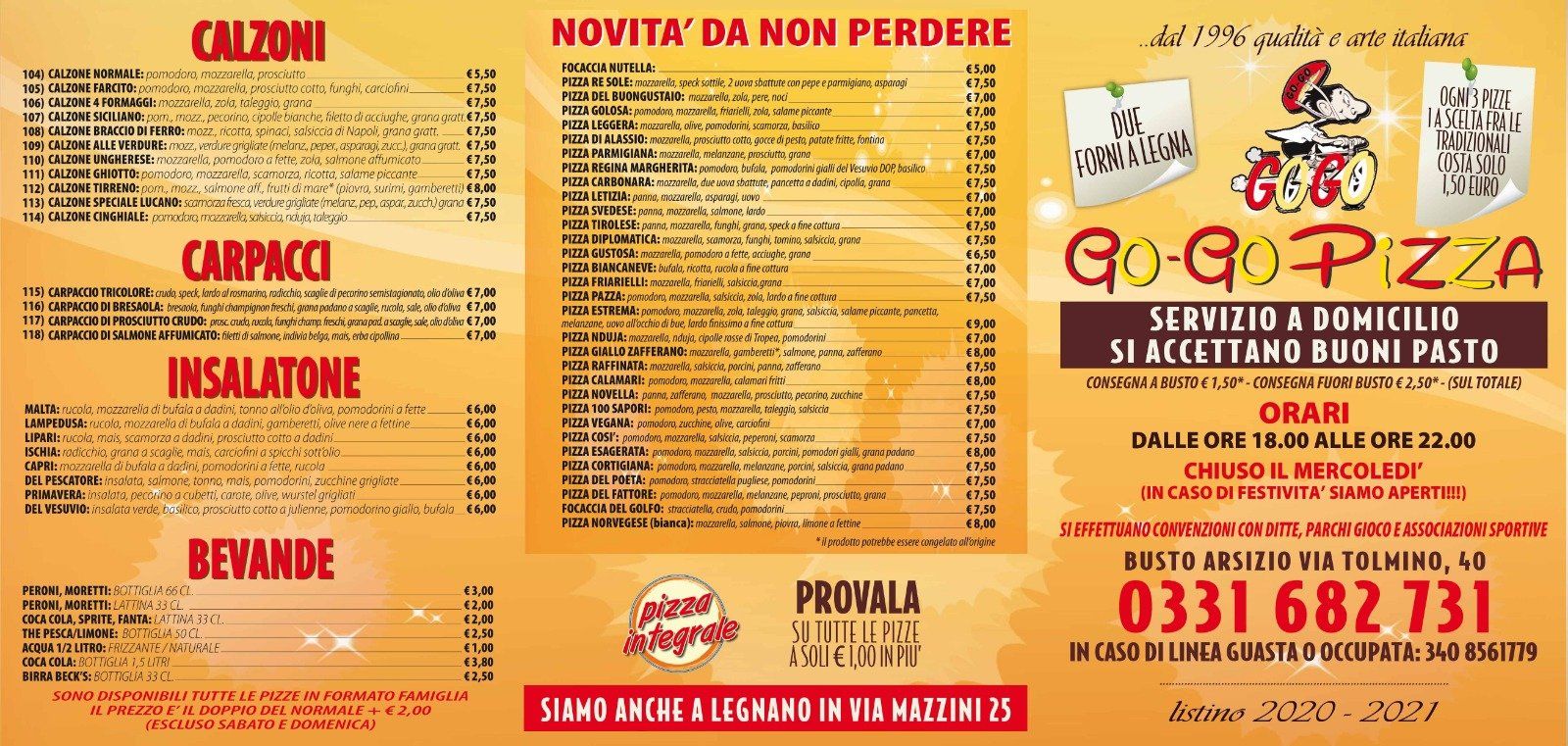 Ingredienti genuini | Busto Arsizio, VA | Go-Go Pizza