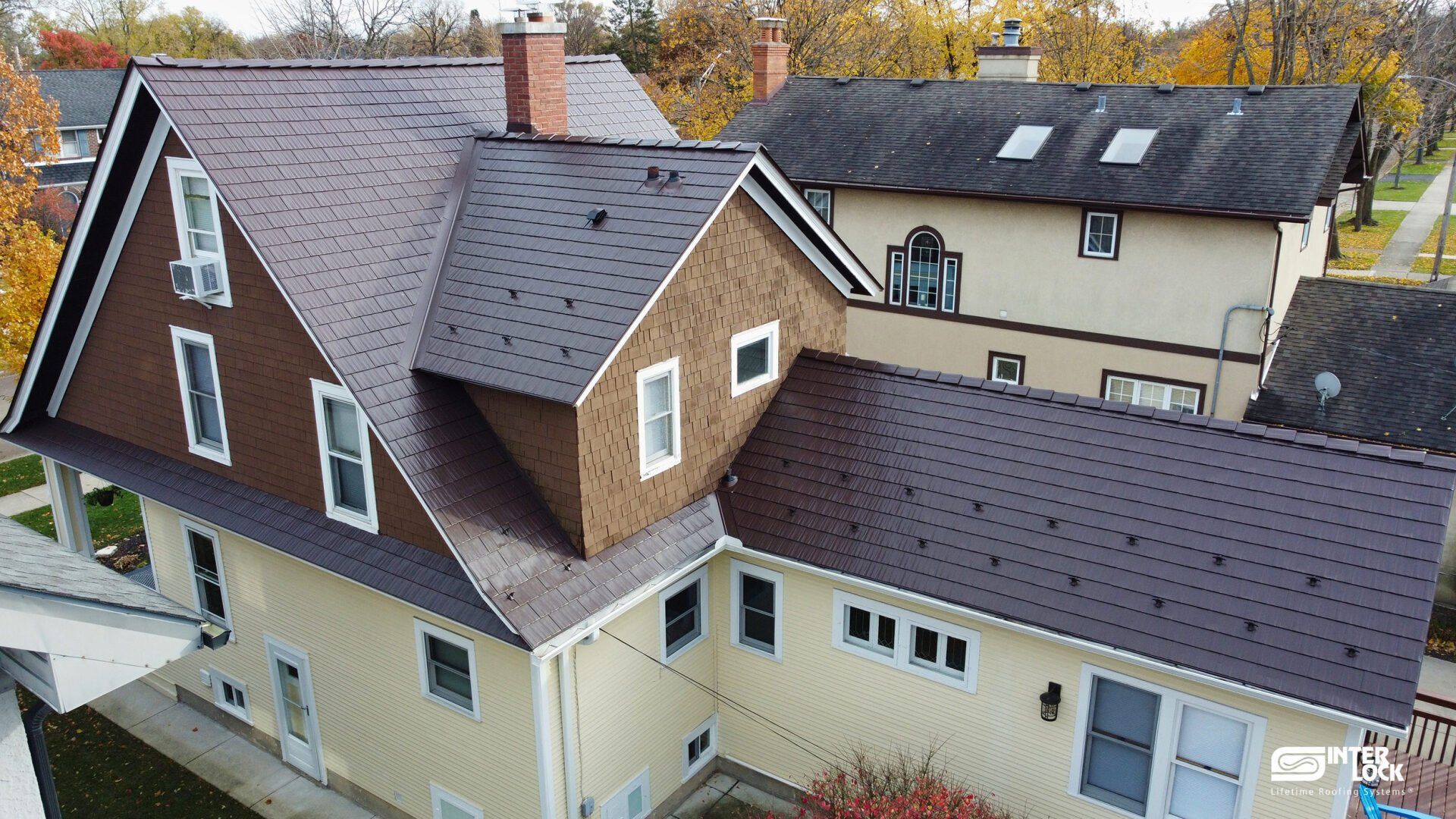 La Grange, IL 60525 — Photos: Colonial Brown Interlock Slate Roofing System
