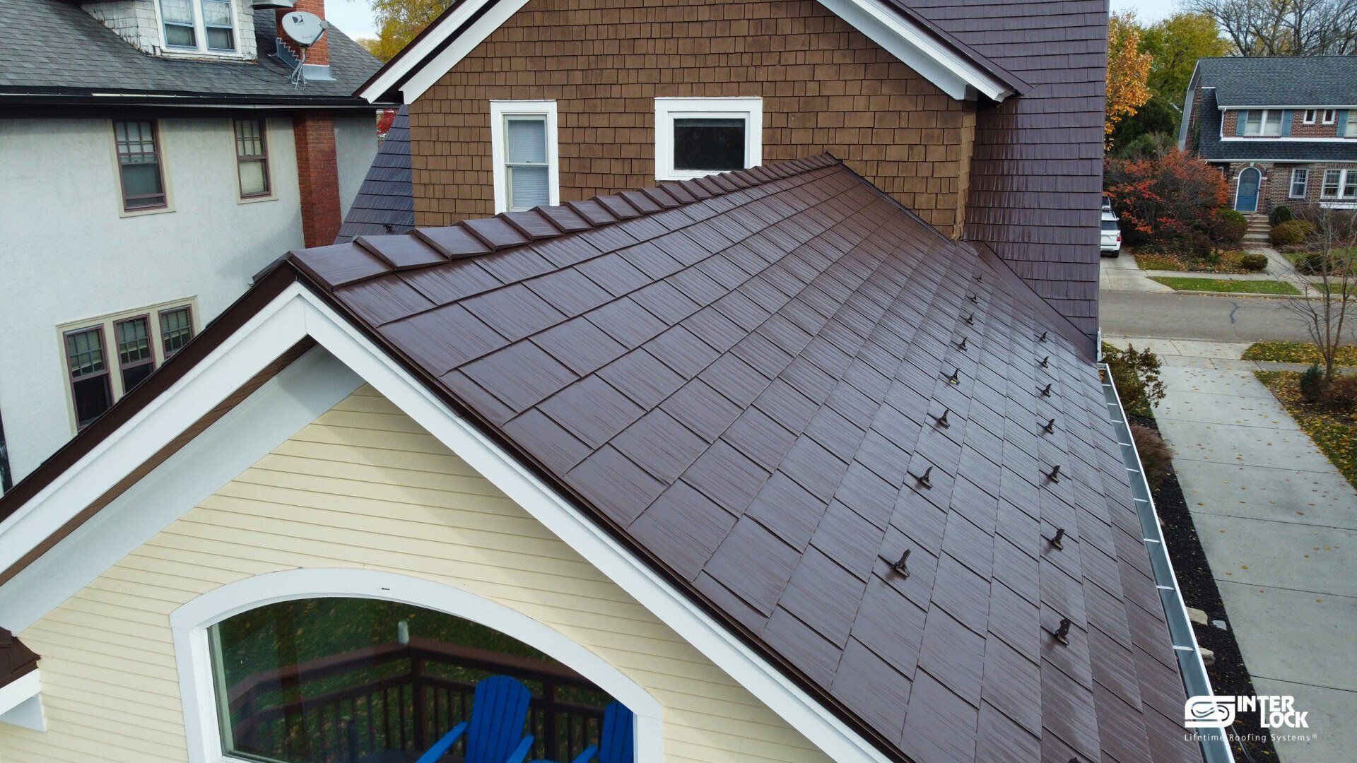 La Grange, IL 60525 — Photos: Colonial Brown Interlock Slate Roofing System