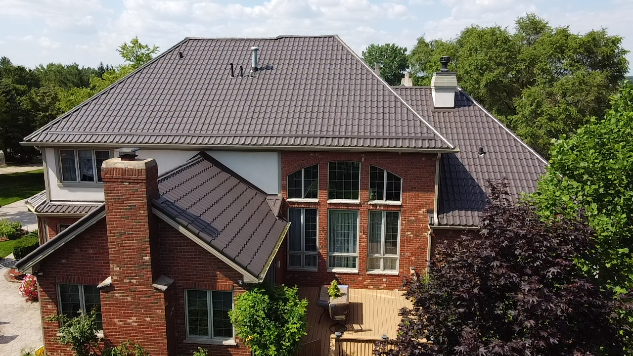 Metal Roofing Lemont, IL — Tudor Brown Interlock Mediterranean Tile ...