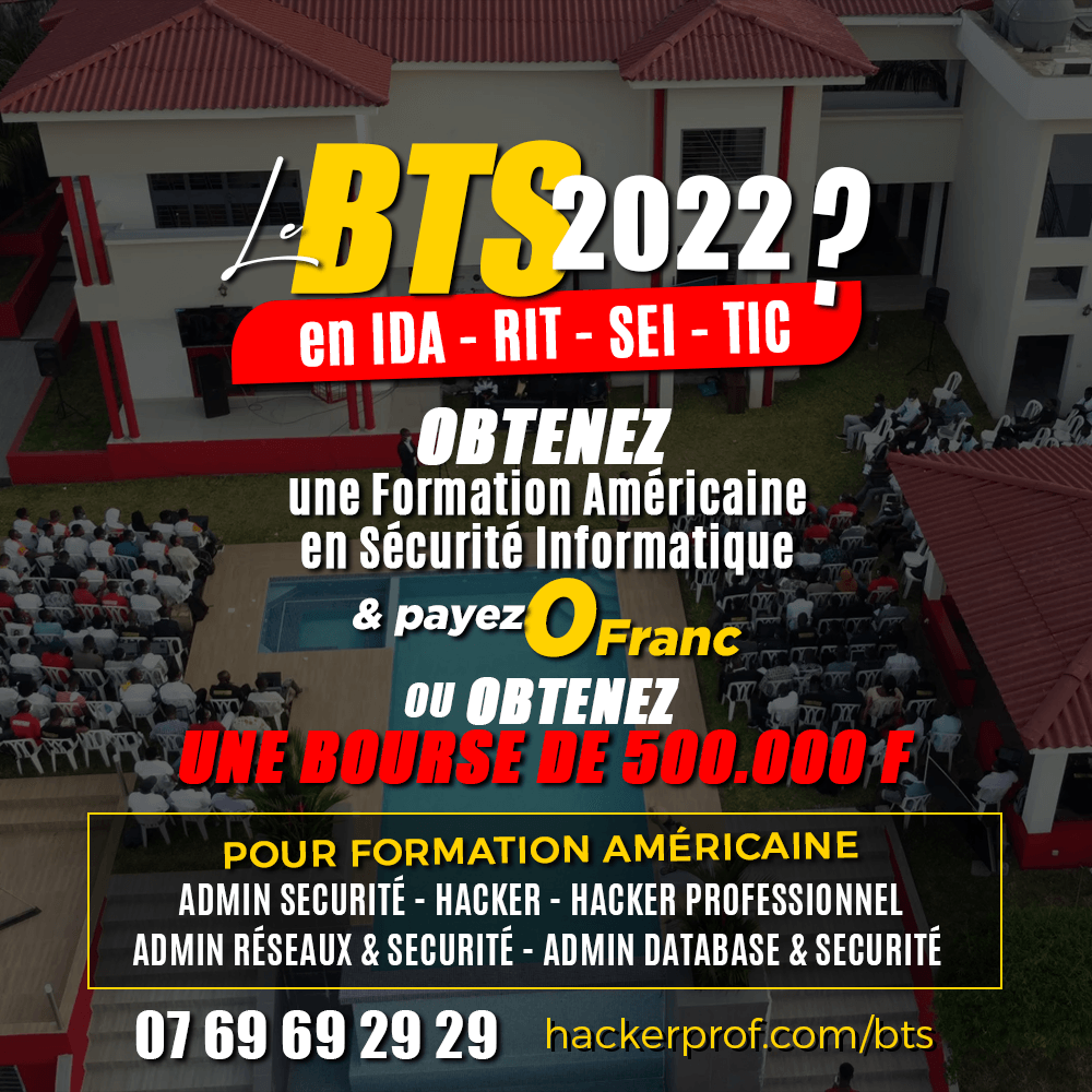 Obtenez la BOURSE pour la Formation Américaine en Sécurité Informatique ...