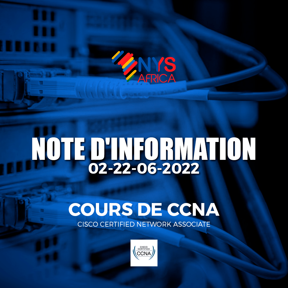Note d'Information - Cours de CCNA (NYS-Africa)