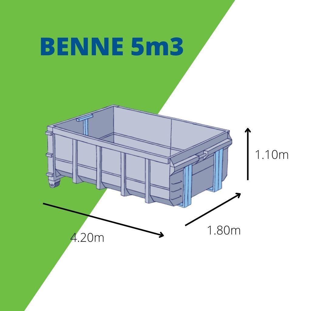 Benne 5m3 | Loca Benne Gironde (33)