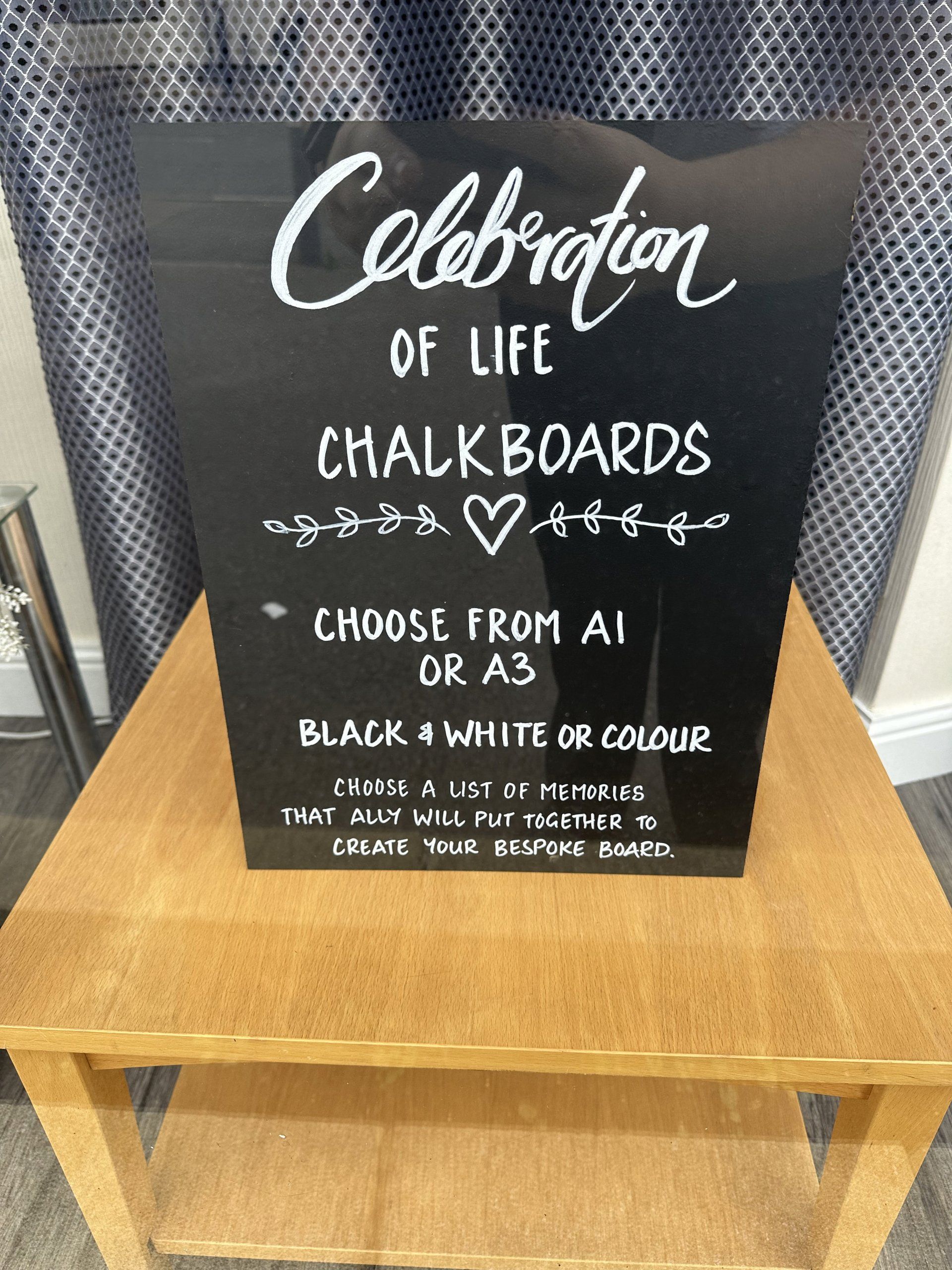 Celebration of Life Boards